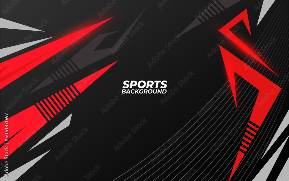 Fantastic Sports Background with Lines and Shape. Abstract Background ...