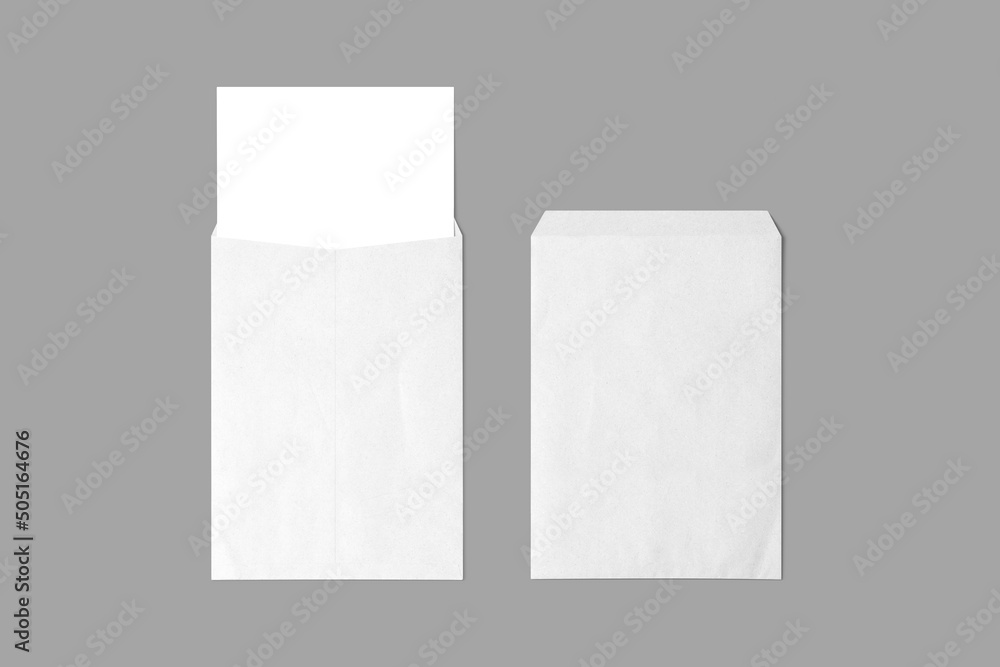 Blank C4 envelope mockup and blank letterhead presentation template ...