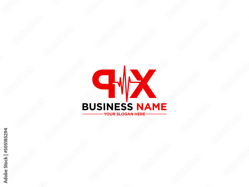 Letter PX Logo Icon, Medical Px xp Logo Letter Vector Image Design For ...