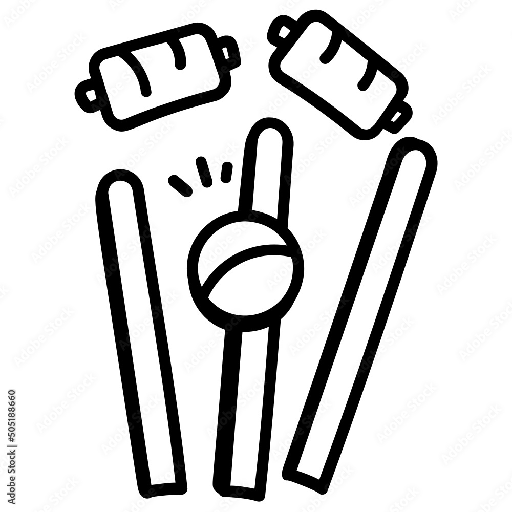 Wicket Out Stock Vector | Adobe Stock