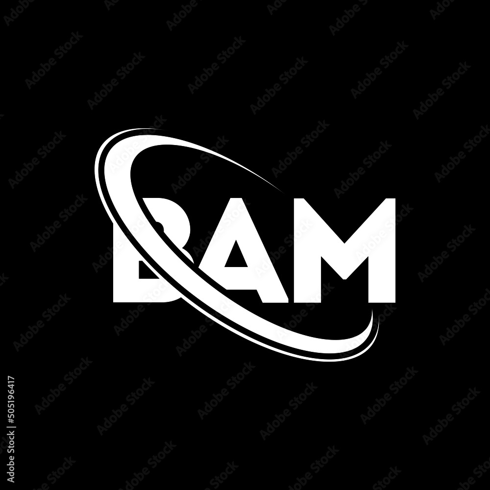 BAM logo. BAM letter. BAM letter logo design. Intitials BAM logo linked ...