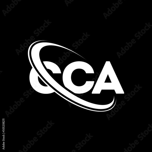 Naklejka CCA logo. CCA letter. CCA letter logo design. Intitials CCA ...