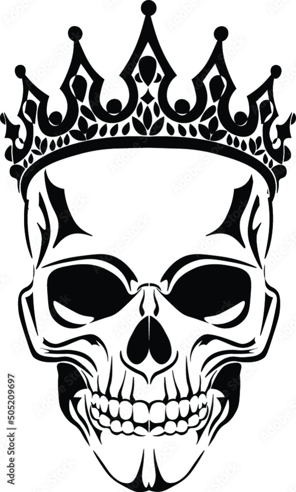 Human Screaming Skull Crown Tiara Royalty Hat Horror Fear Scary Fantasy ...