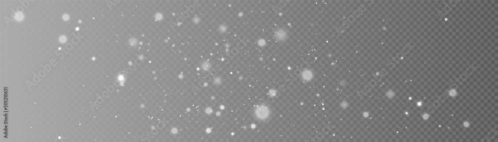 Light effect with lots of shiny shimmering particles isolated on ...