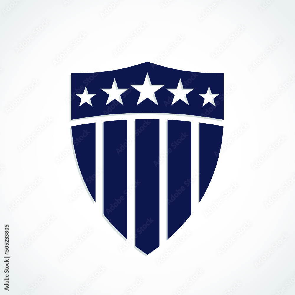 star linear shield symbol Stock Vector | Adobe Stock