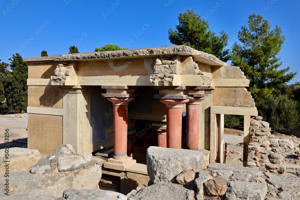 crete Minoan Palace of Knossos Stock Photo | Adobe Stock