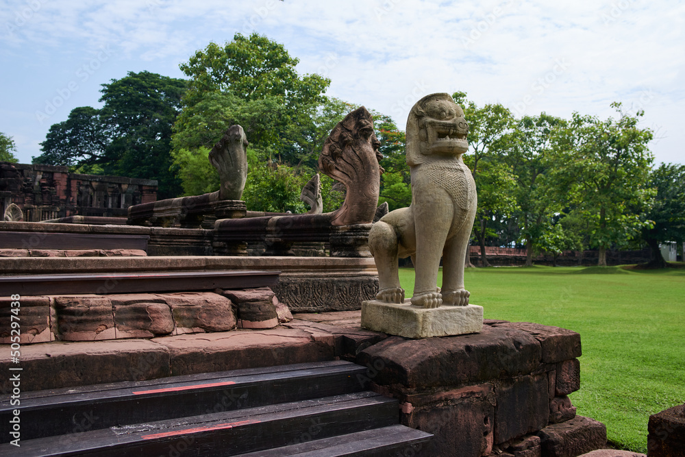 Mythical stone Sculpture of the Khmer empire Stock Photo | Adobe Stock