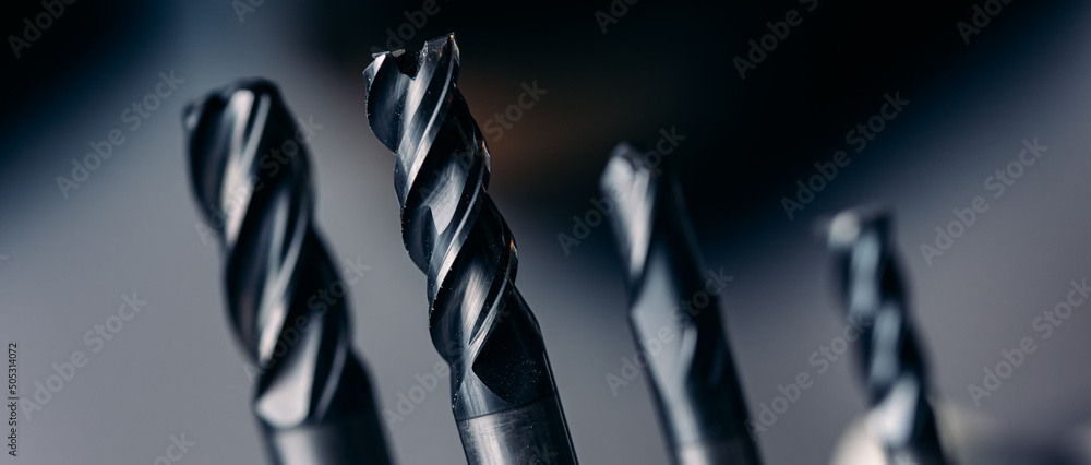 Industrial macro drill bit set for CNC machine cutting sheet metal ...