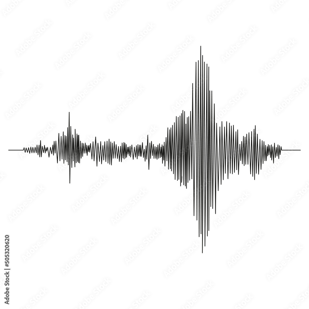 Seismograph Measurement Or Lie Detector Graph Seismic Measurements With Data Record Vector