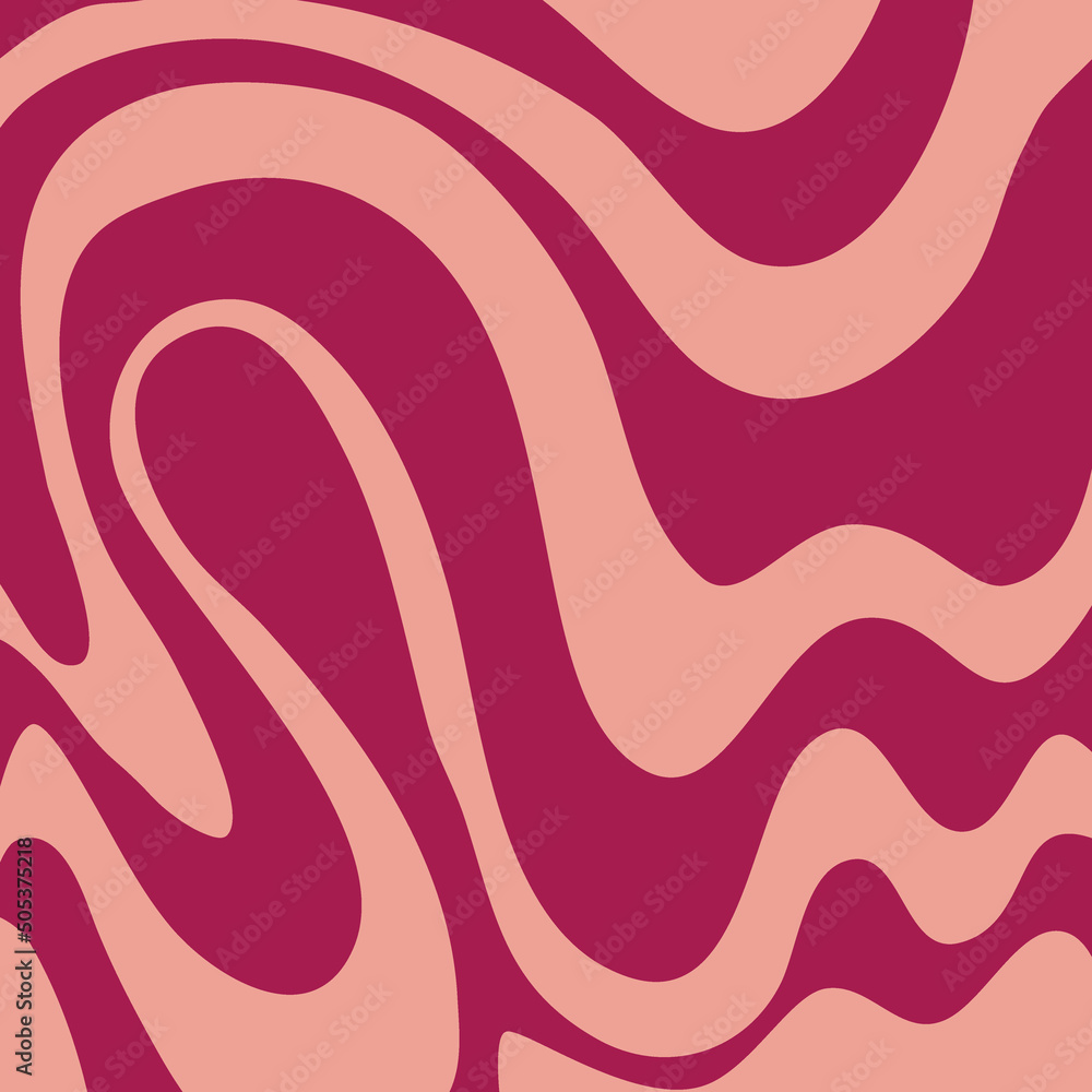 Groovy poster y2k retro background for print design. Spiral vector ...