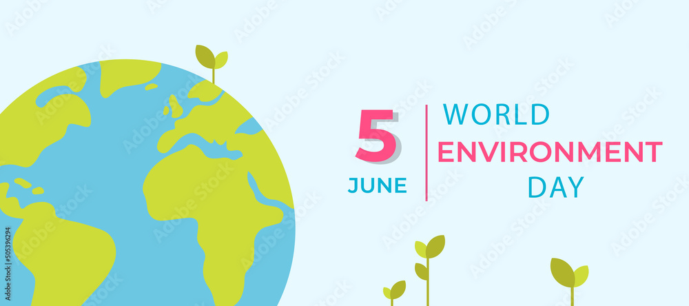 Vector World Environment day horizontal design Stock Vector | Adobe Stock