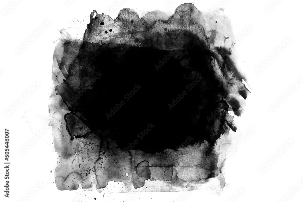 Watercolor portrait paint masks, photo frame, Photoshop overlay ...