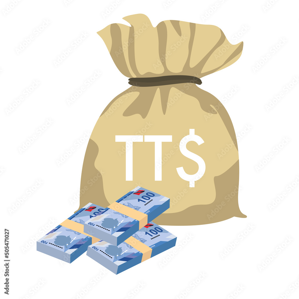 Trinidad and Tobago dollar Vector Illustration. Trinidad and Tobago ...