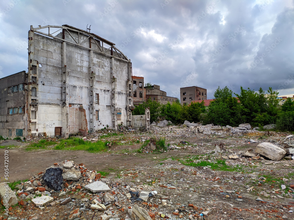 old factory ruins in Ukraine Stock Photo | Adobe Stock