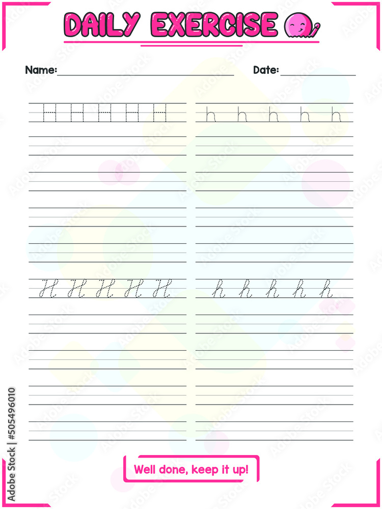 Back to School Regular and Cursive alphabet Letter Tracing Practice and ...