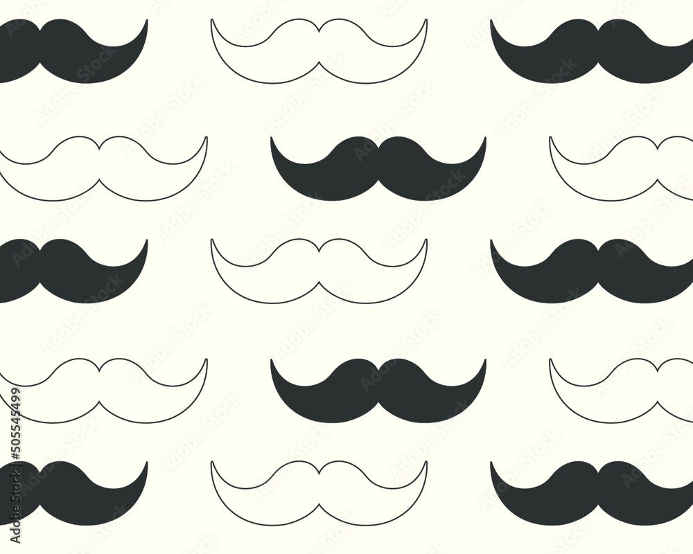 Beard pattern ,father's day background Stock Vector | Adobe Stock