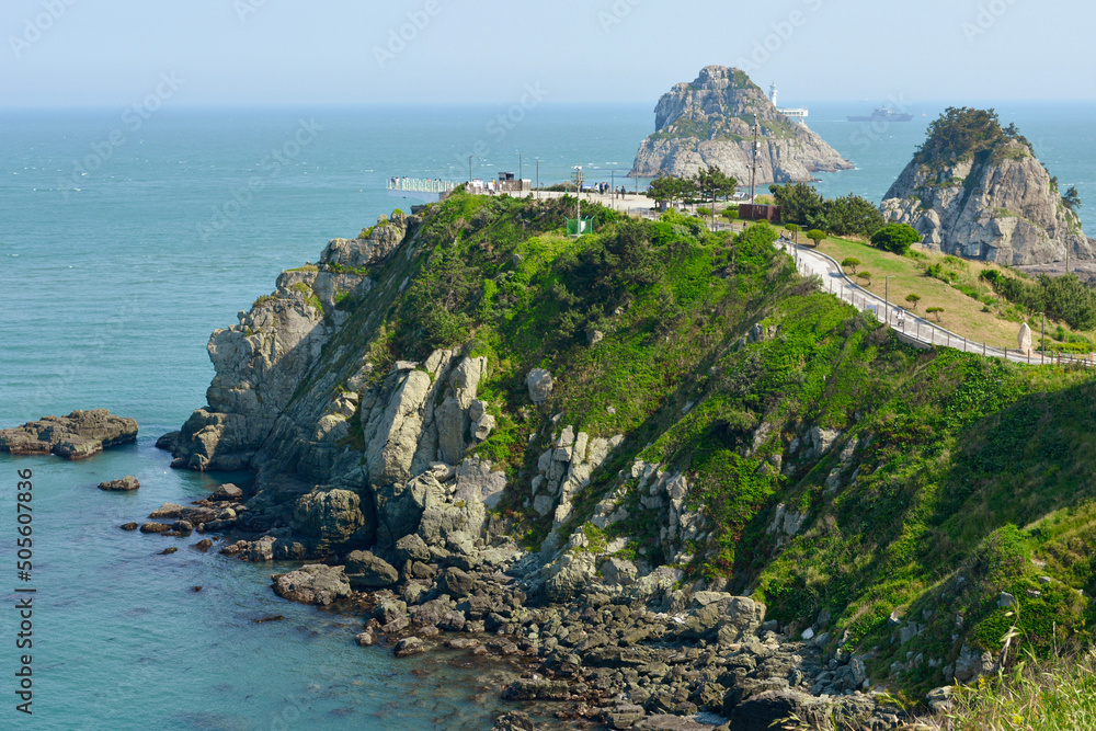Oryukdo Island in Busan Stock Photo | Adobe Stock