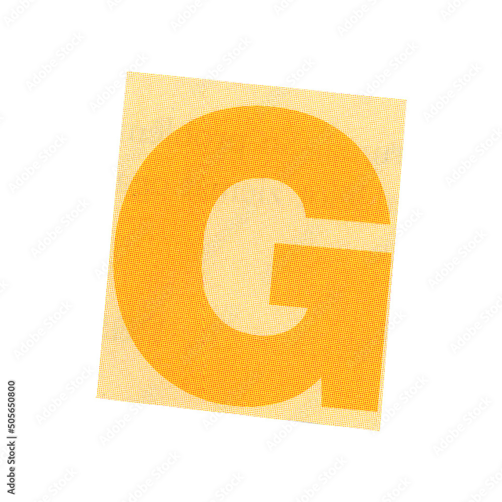 Plakát letter g magazine cut out font, ransom letter, isolated collage ...