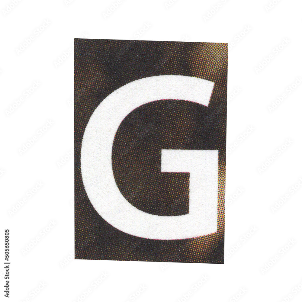 Foto De Letter G Magazine Cut Out Font Ransom Letter Isolated Collage Foto De Letter G Magazine Cut Out Font Ransom Letter Isolated Collage