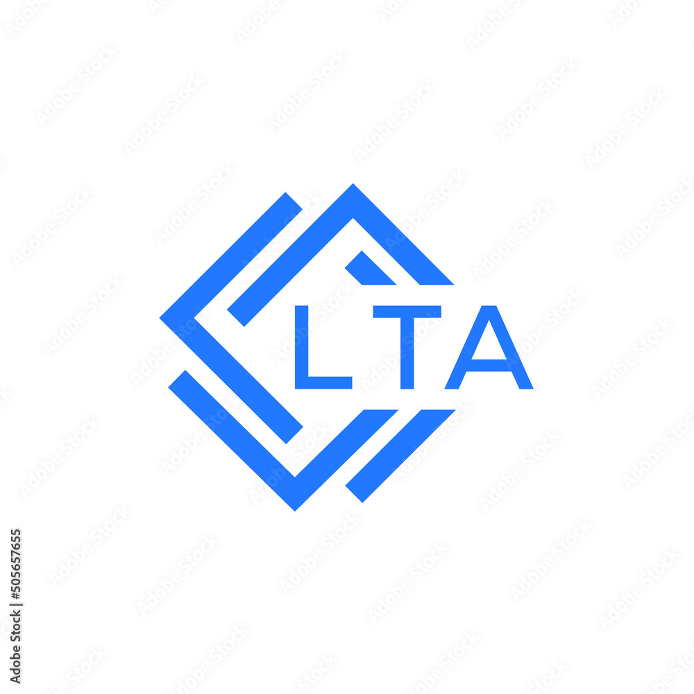 LTA technology letter logo design on white background. LTA creative ...
