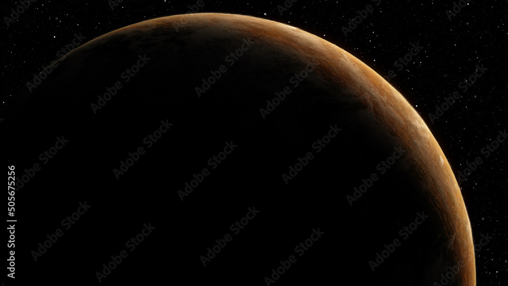 Space Exploration Alien Planet Futuristic concept of deep space ...