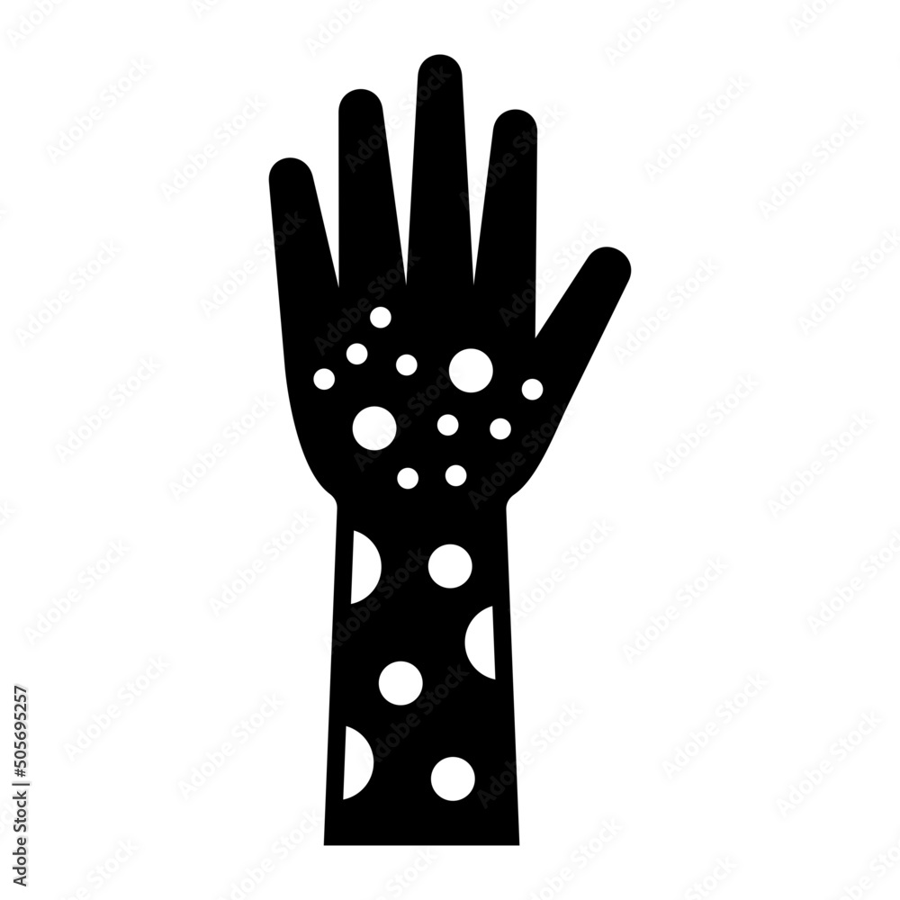 Skin Rash Icon Stock Vector | Adobe Stock