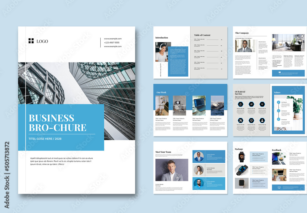 Business Brochure Layout Stock Template | Adobe Stock