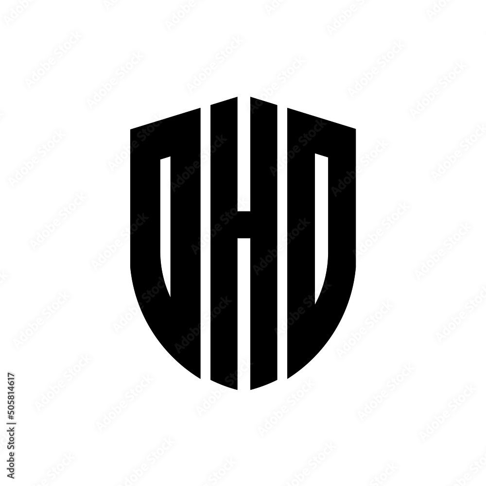 OHO letter logo design. OHO modern letter logo with black background ...