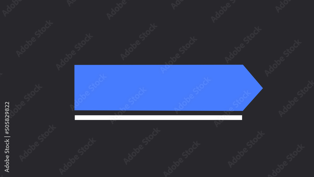 Simple minimalistic line empty lower third design animated Stock ...