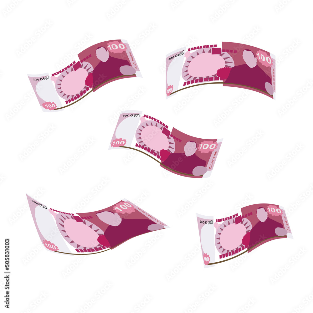 Tongan pa’anga Vector Illustration. Tonga paanga money set bundle ...