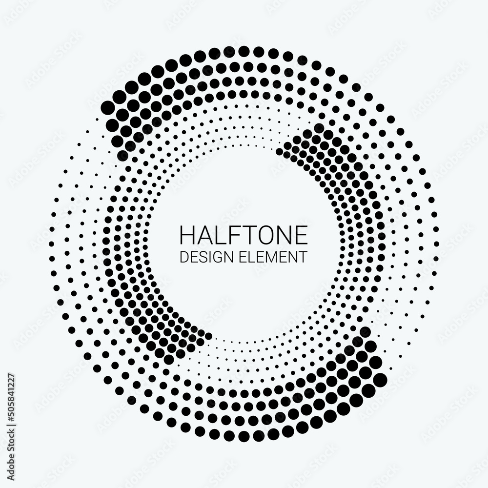Dotted circular logo, background, pattern, texture. Halftone fabric ... Dotted circular logo, background, pattern, texture. Halftone fabric ...
