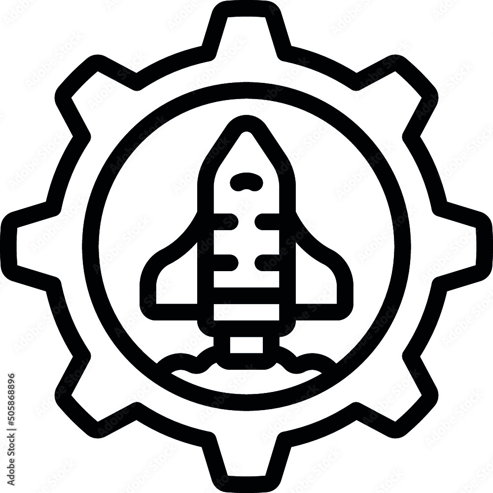 Aerospace Engineering Icon Stock Vector | Adobe Stock