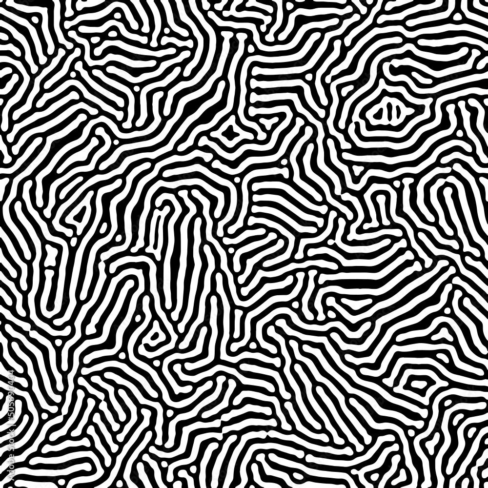 Reaction diffusion texture vector seamless organic rounded jumble maze ...