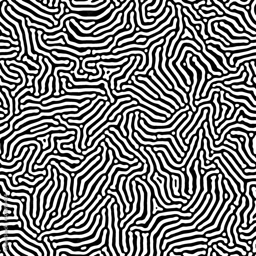 Reaction diffusion texture vector seamless organic rounded jumble maze ...