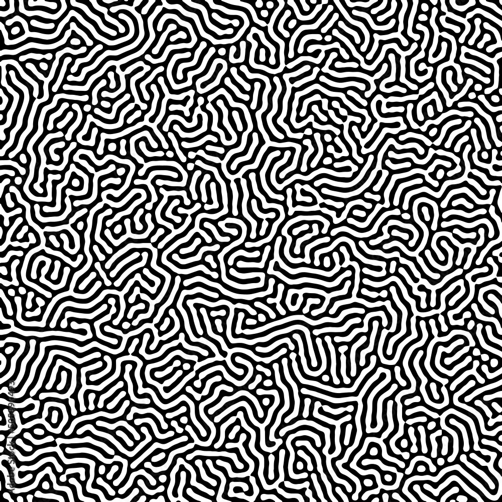 Reaction diffusion texture vector seamless organic rounded jumble maze ...