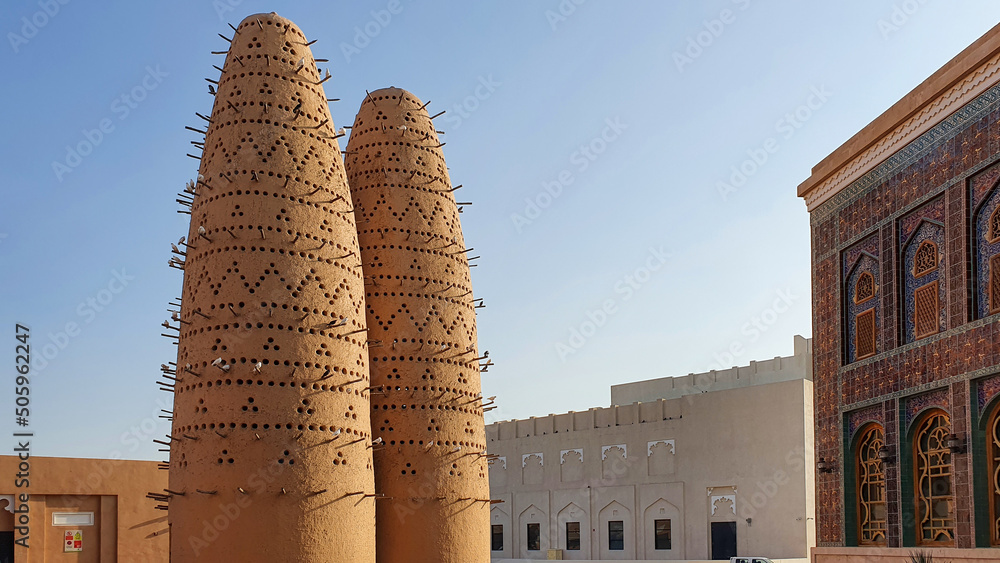 Katara pigeon towers Doha Qatar, middle east gulf arabic architecture ...