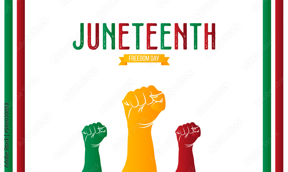 Juneteenth Freedom Day poster, celebrate freedom, emancipation day on ...