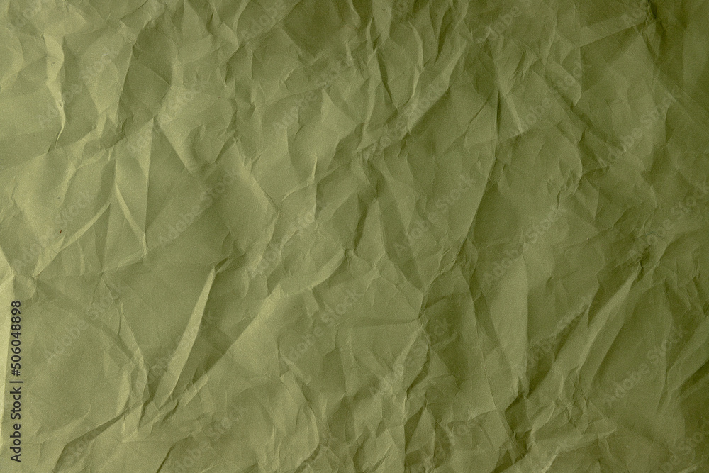 crumpled paper. sheet of green paper. detailed high resolution texture ...