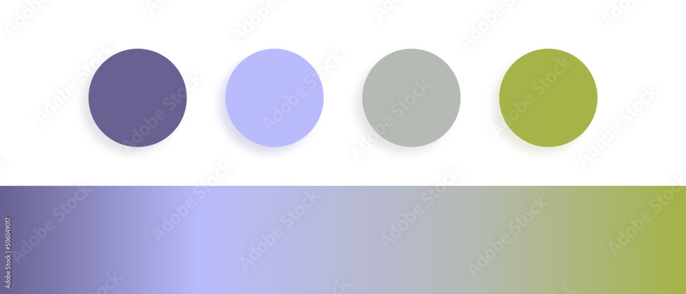 Woody aesthetic color palette with gradient for web, illustration, art ...