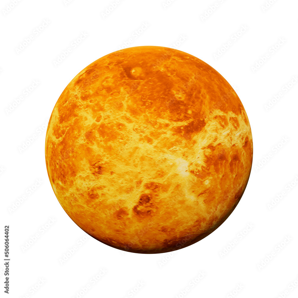 Realistic Planet Venus on white isolated background. Elements of this ...