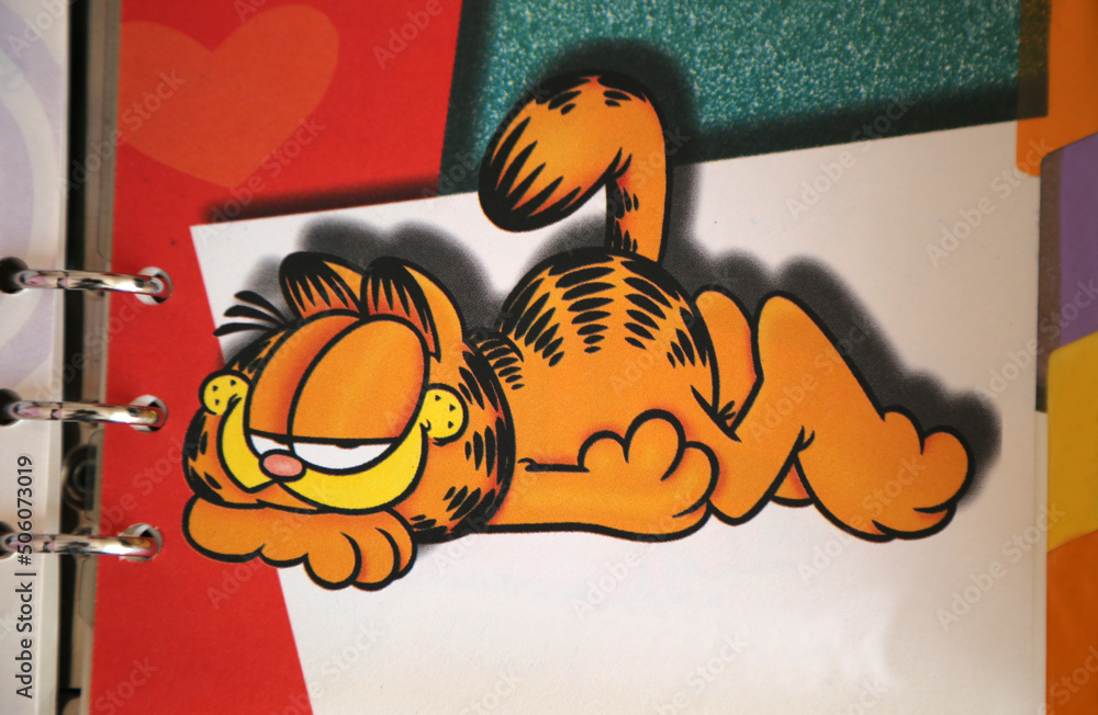 Garfield's diary. Garfield cat. Lasagna loving orange cat. Character of ...