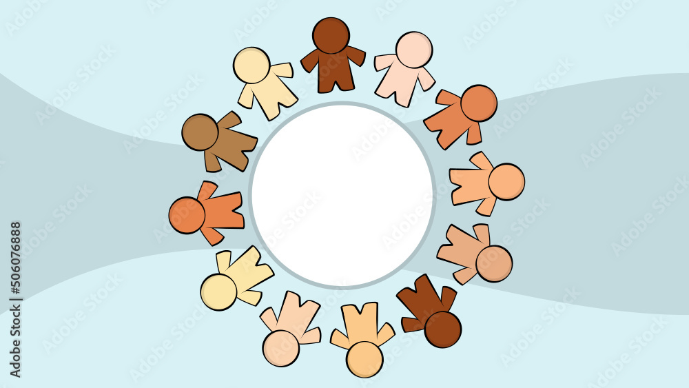 diversity pictograms multicultural background illustration in vector ...