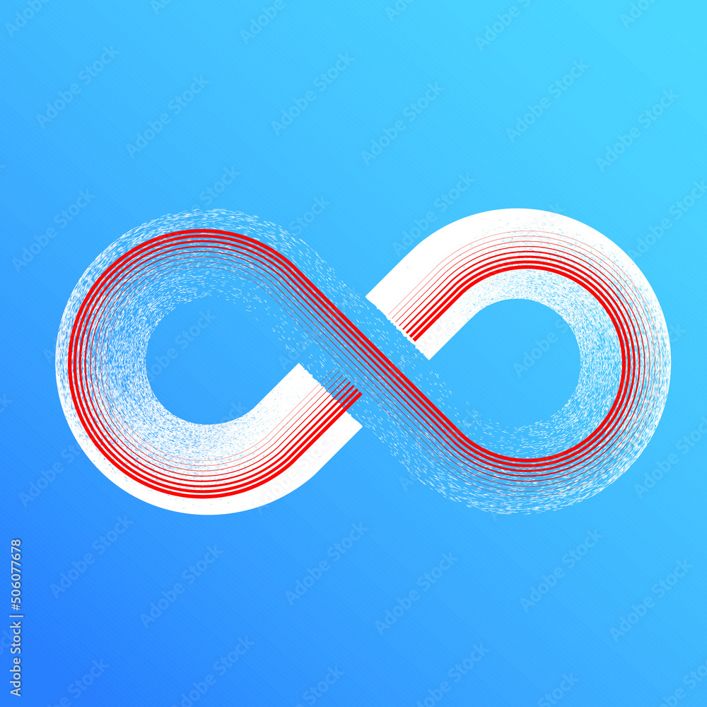 Business Corporate Abstract Logo Design . Two White Circles in Chain ...