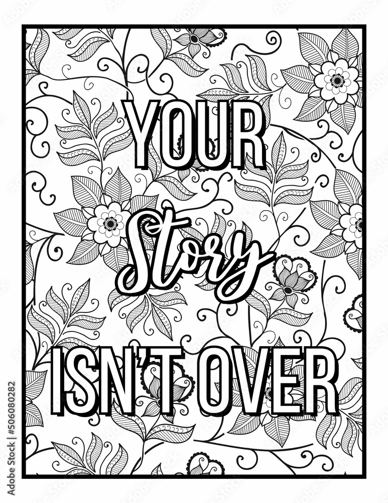 Inspirational Motivational quotes coloring pages, positive Affirmations ...