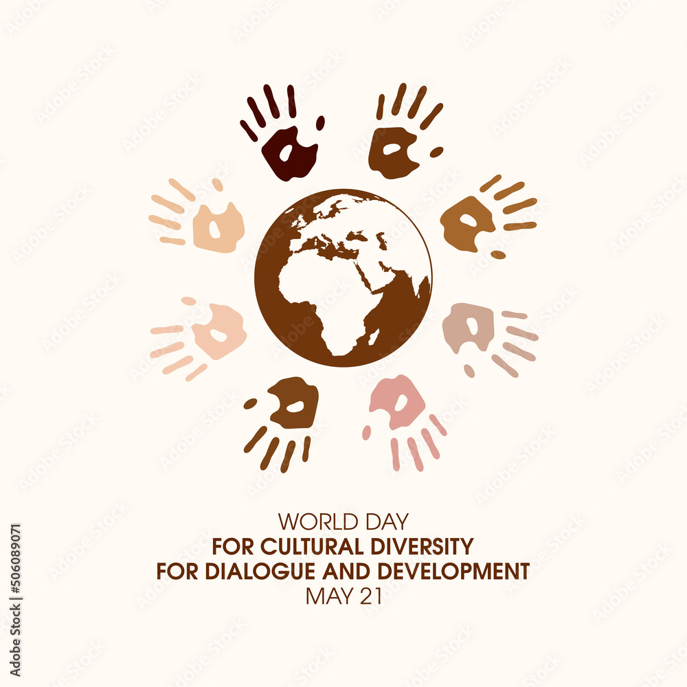 World Day for Cultural Diversity for Dialogue and Development vector ...