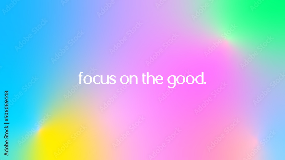 Gradient background with motivating quotes and phrases screen Vector ...