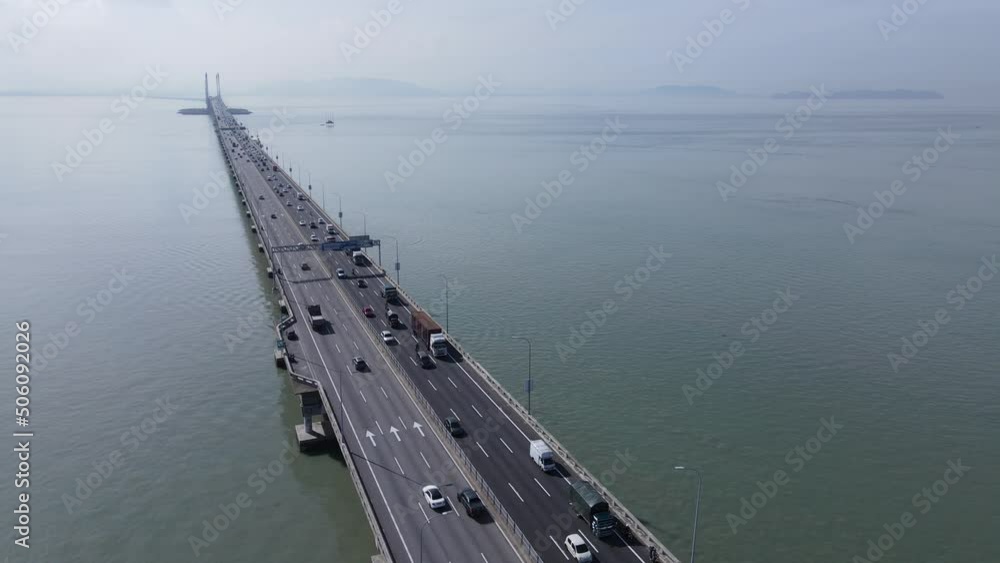 Georgetown, Penang Malaysia - May 18, 2022: The Majestic Penang Bridge ...