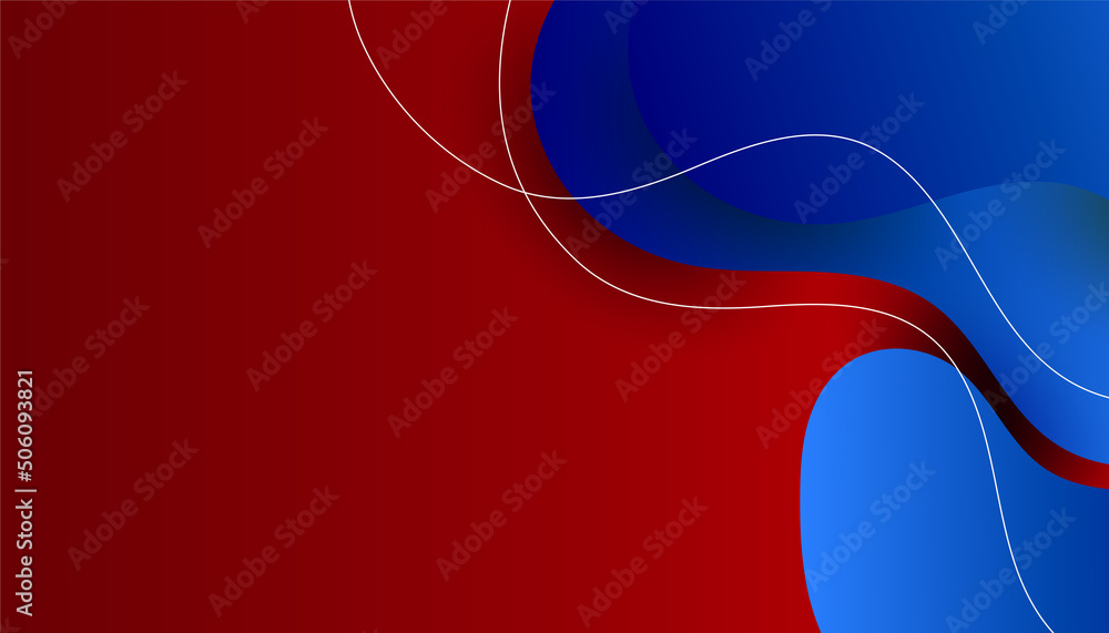 Abstract red and blue background with waves Stock Vector | Adobe Stock