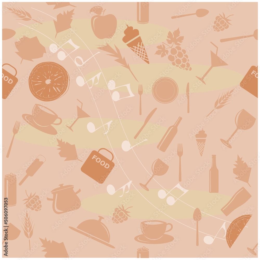 Coffee time, seamless background for your design Restaurant menu design ...