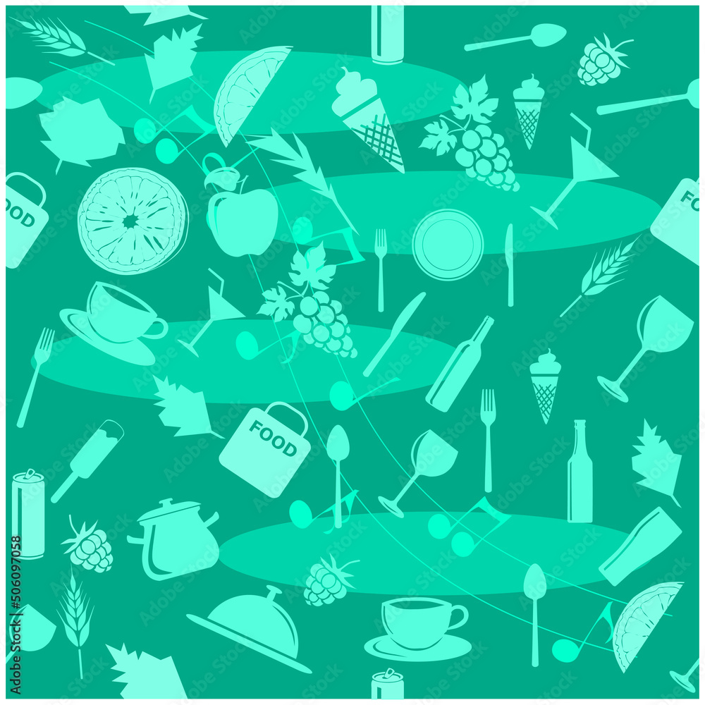 Coffee time, seamless background for your design Restaurant menu design ...